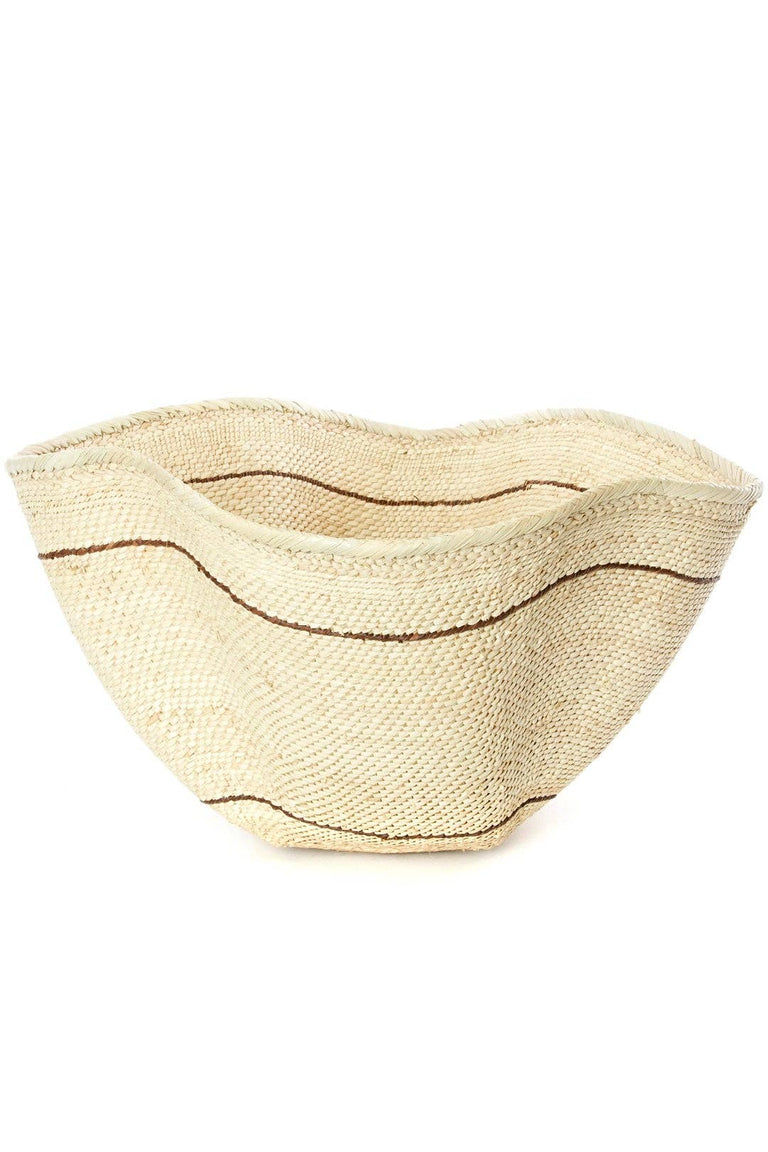 Large BaTonga Basket with Black Stripes – HOME